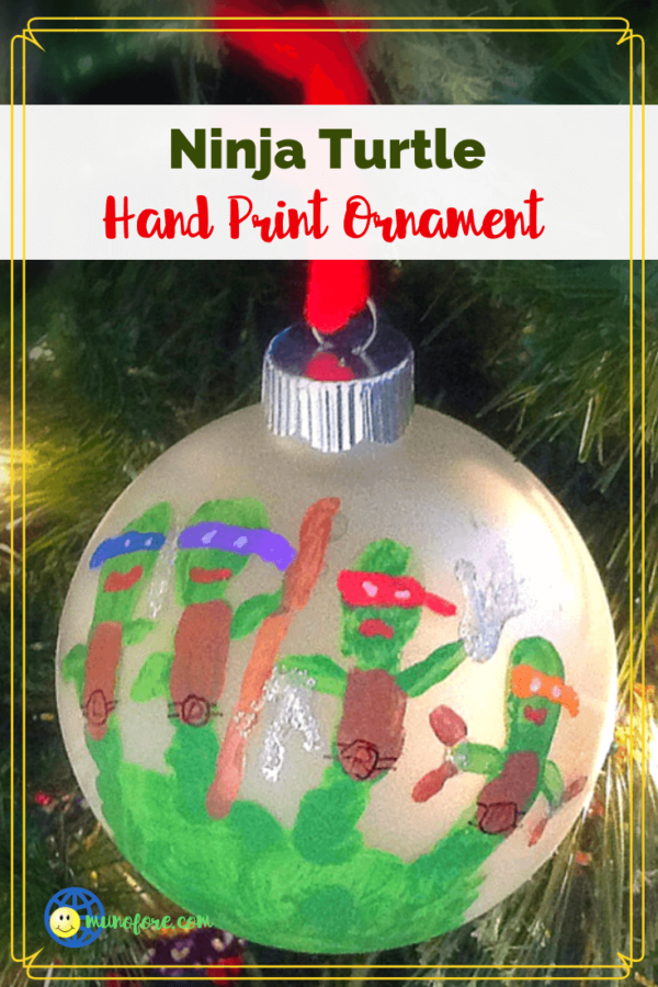 Ninja Turtle Hand Print Ornament: a Treasure For Years to Come - Munofore