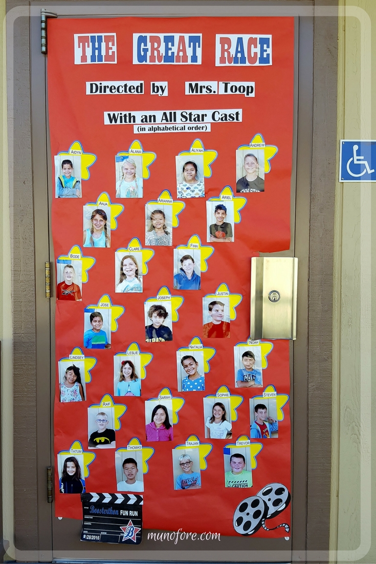 Hollywood Themed Classroom Door Decoration - Munofore
