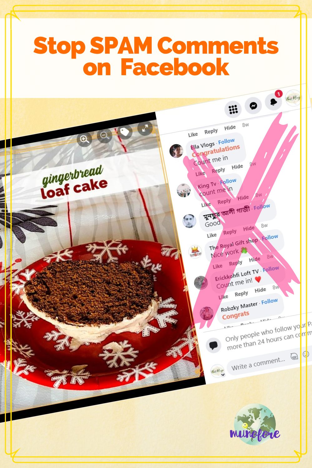 Blogging: How I got rid of Spam Comments on Facebook